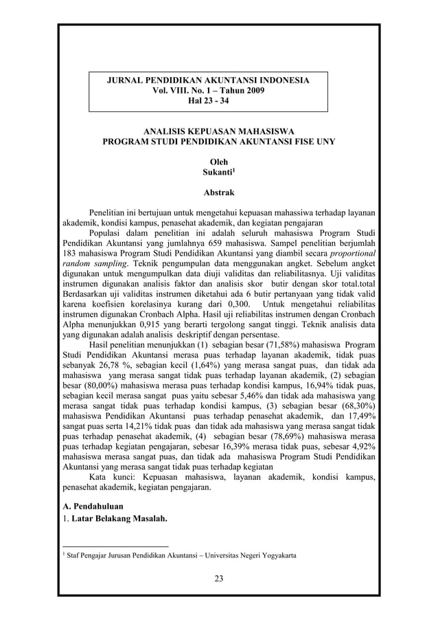 jurnal pendidikan akuntansi indonesia | PDF