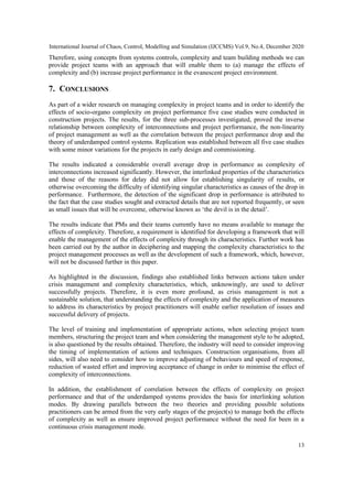 SOCIO-ORGANO COMPLEXITY, PROJECT SCHEDULE PERFORMANCE AND UNDERDAMPED TRANSIENT MOTION | PDF