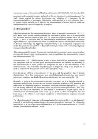 SOCIO-ORGANO COMPLEXITY, PROJECT SCHEDULE PERFORMANCE AND UNDERDAMPED TRANSIENT MOTION | PDF