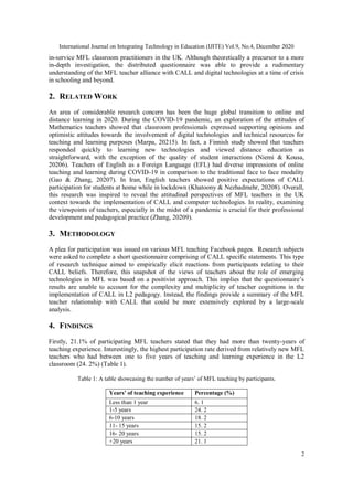 An Exploration of the Relationship between Modern Foreign Language (MFL ...