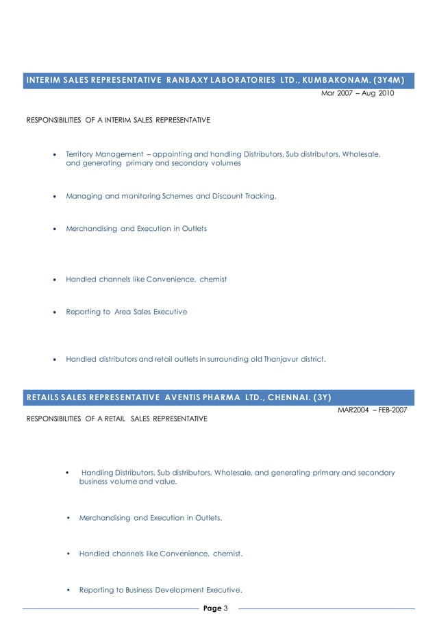 resume venkatesan.r | DOCX | Sales | Business