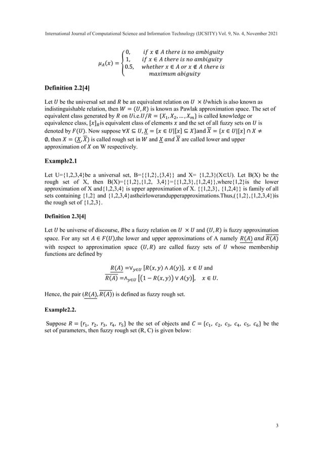 Fuzzy Rough Information Measures and their Applications | PDF