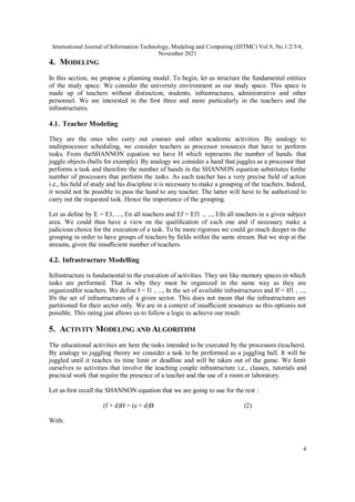 ON A PEDAGOGICAL ACTIVITIES SCHEDULING BASED ON THE JUGGLING THEORY | PDF