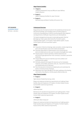 MohammedAmoum_resume | PDF | Civil Engineering Industry | Industries