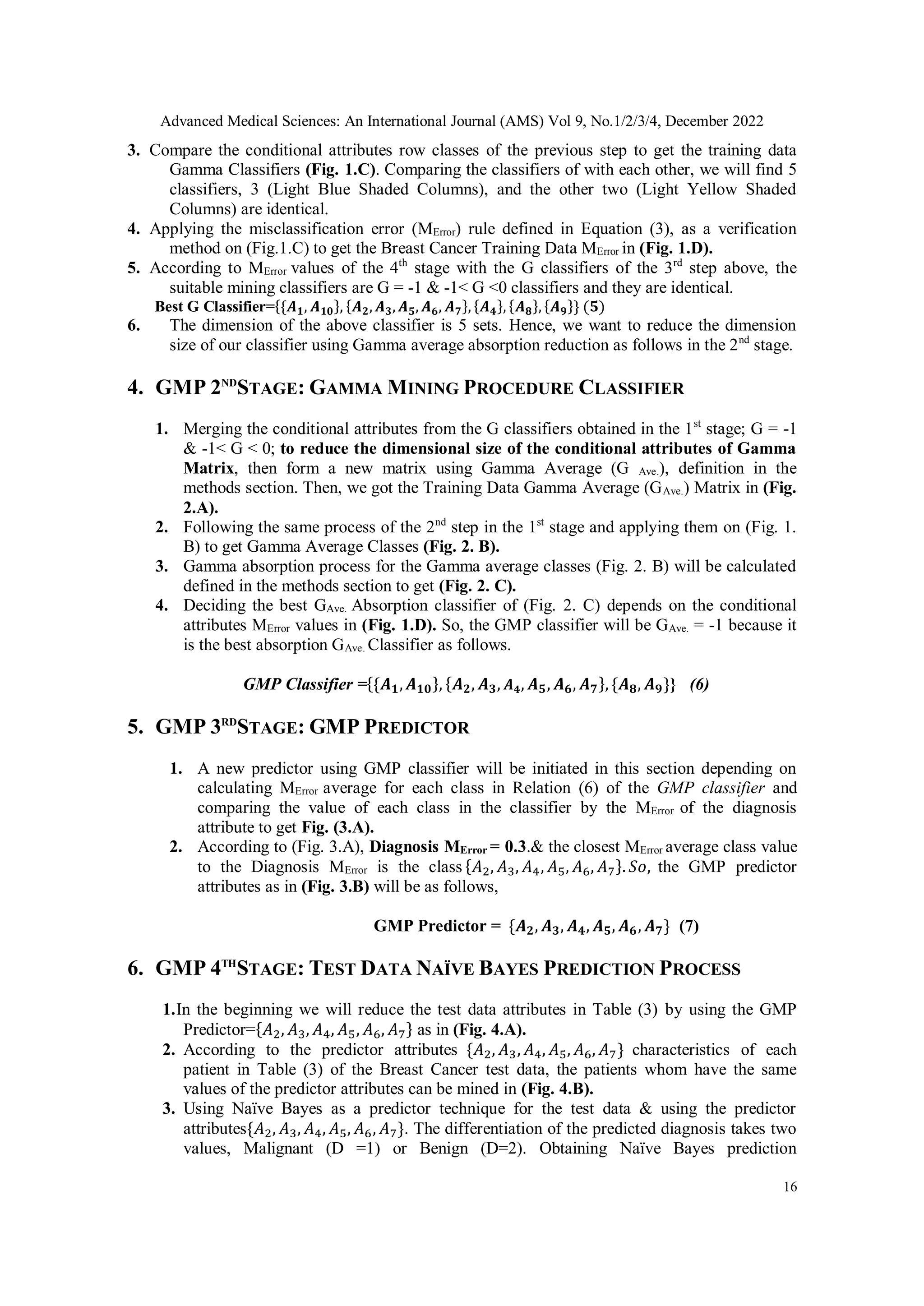 NEW GAMMA MINING PROCEDURE CASE STUDY: BREAST CANCER TUMOR DIAGNOSIS | PDF