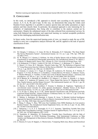 Automatic Spectral Classification of Stars using Machine Learning: An Approach based on the use ...