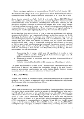 Automatic Spectral Classification of Stars using Machine Learning: An ...