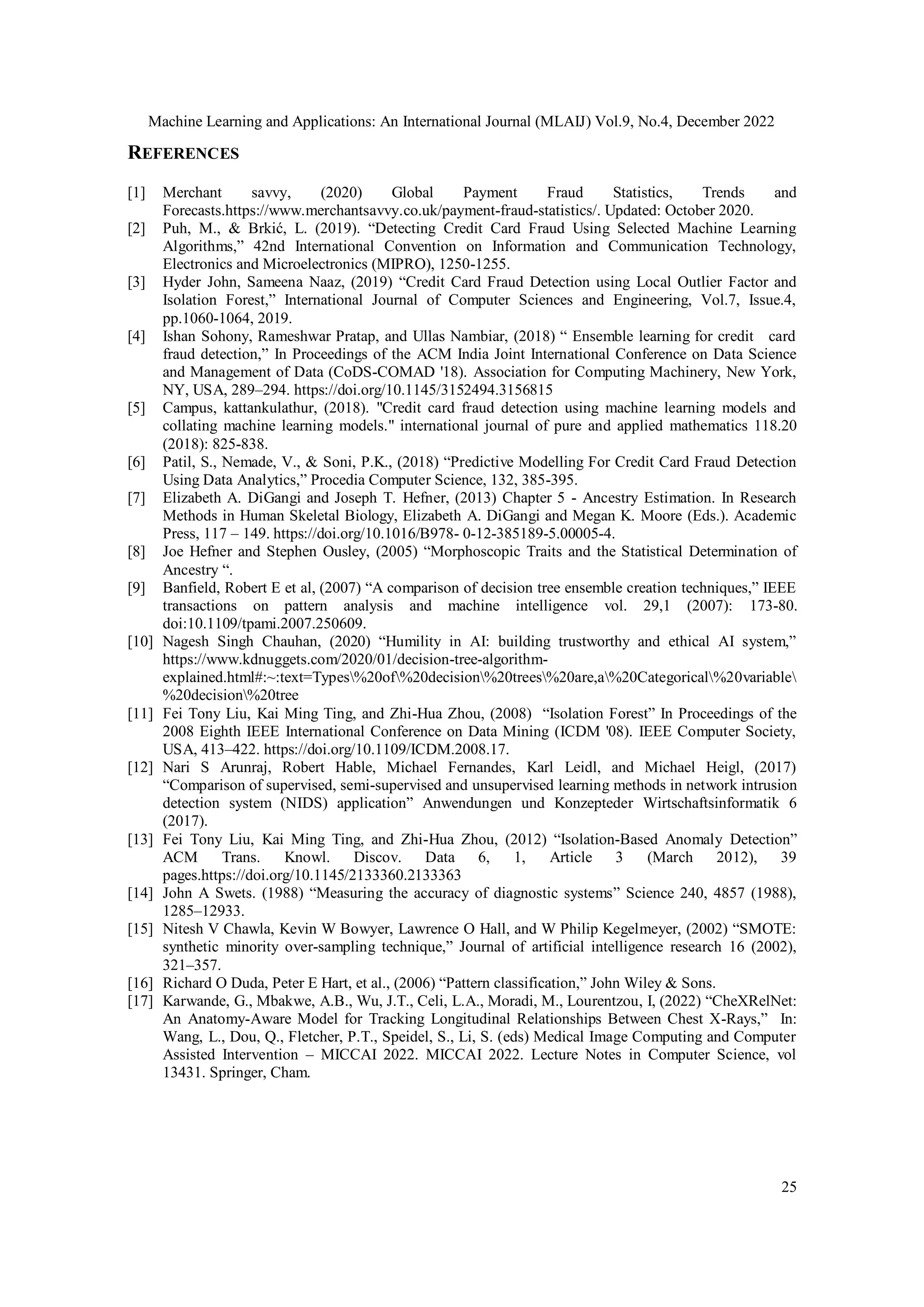 Machine Learning Algorithms For Credit Card Fraud Detection Pdf