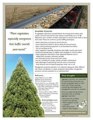 Noise Fact Sheet | PDF