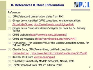 PMINEO_2012_03_OPM3_Organizational_PM_Maturity | PPT