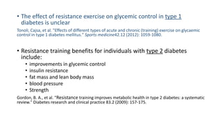 Roles of diabetes exercise | PPT