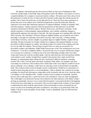 personal statement | DOCX