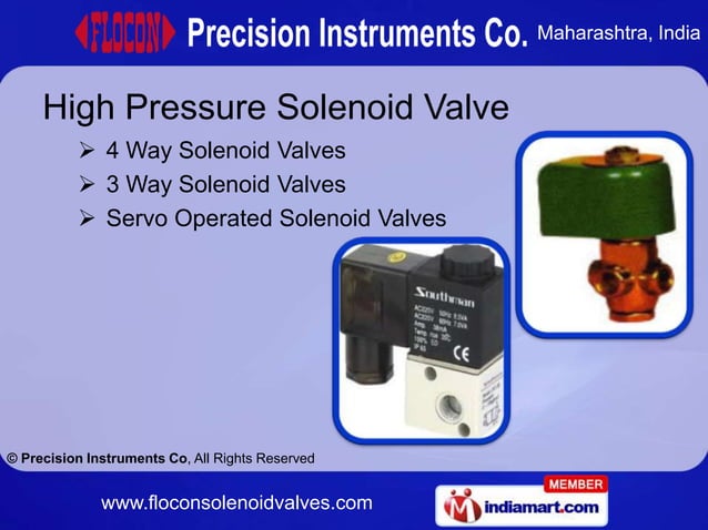 Solenoid Valves by Precision Instruments Co., Mumbai | PPSX ...