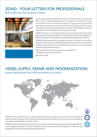 ZOND MARINE PRESENTATION | PDF