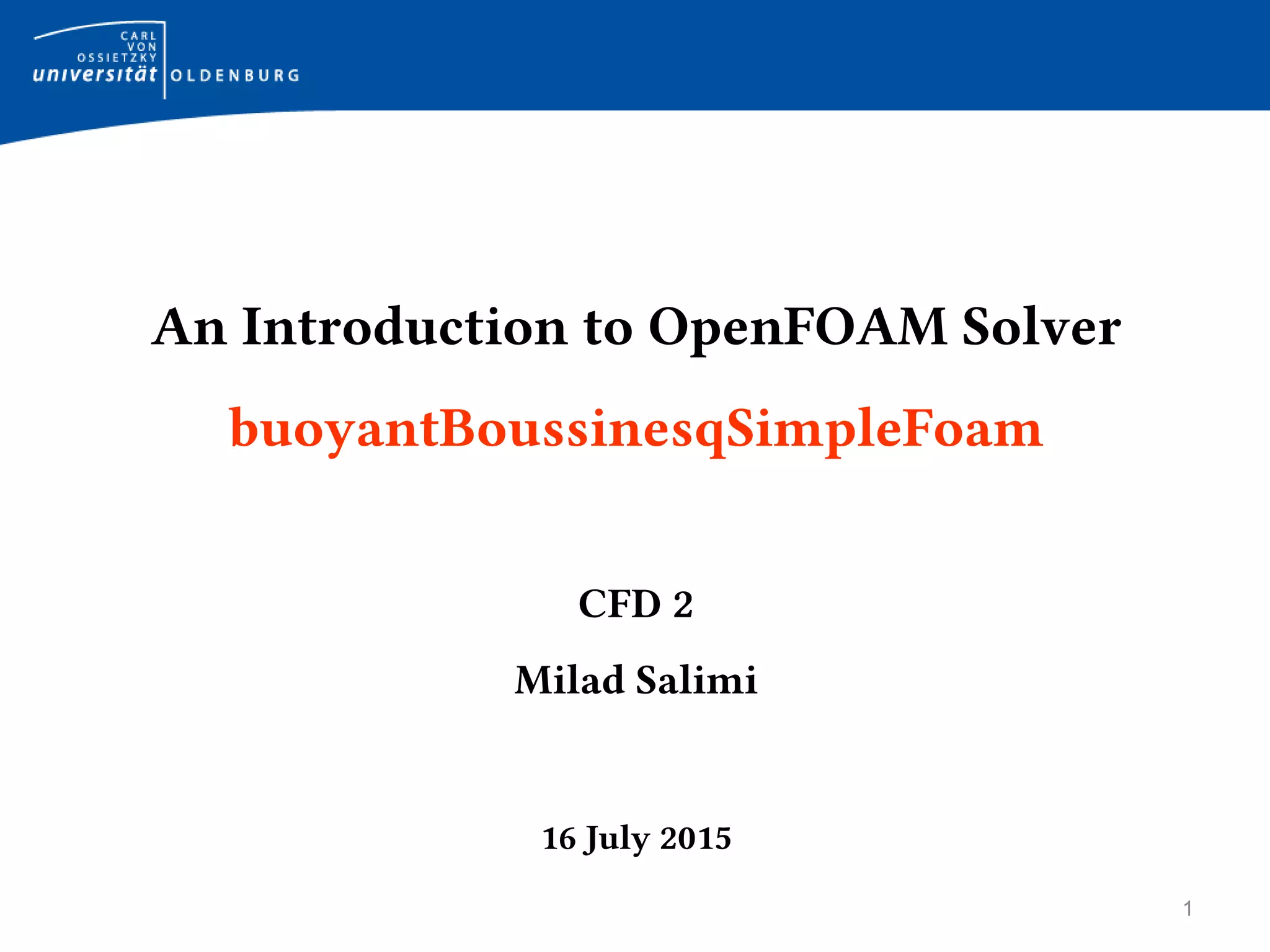 buoyantBousinessqSimpleFoam | PDF