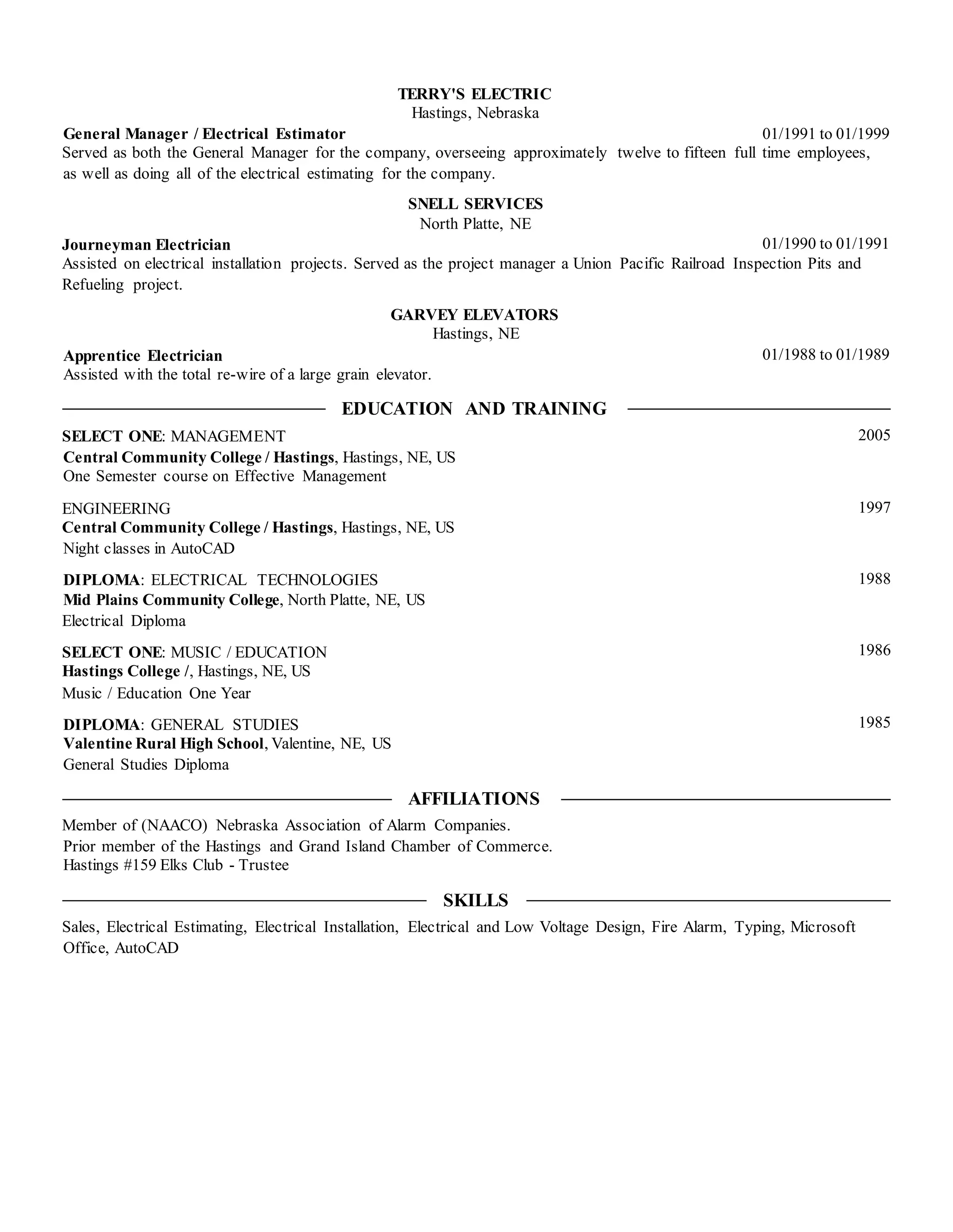 Bill Mooney Resume 2015 Rev1 | DOCX