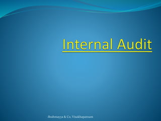Internal audit | PPT