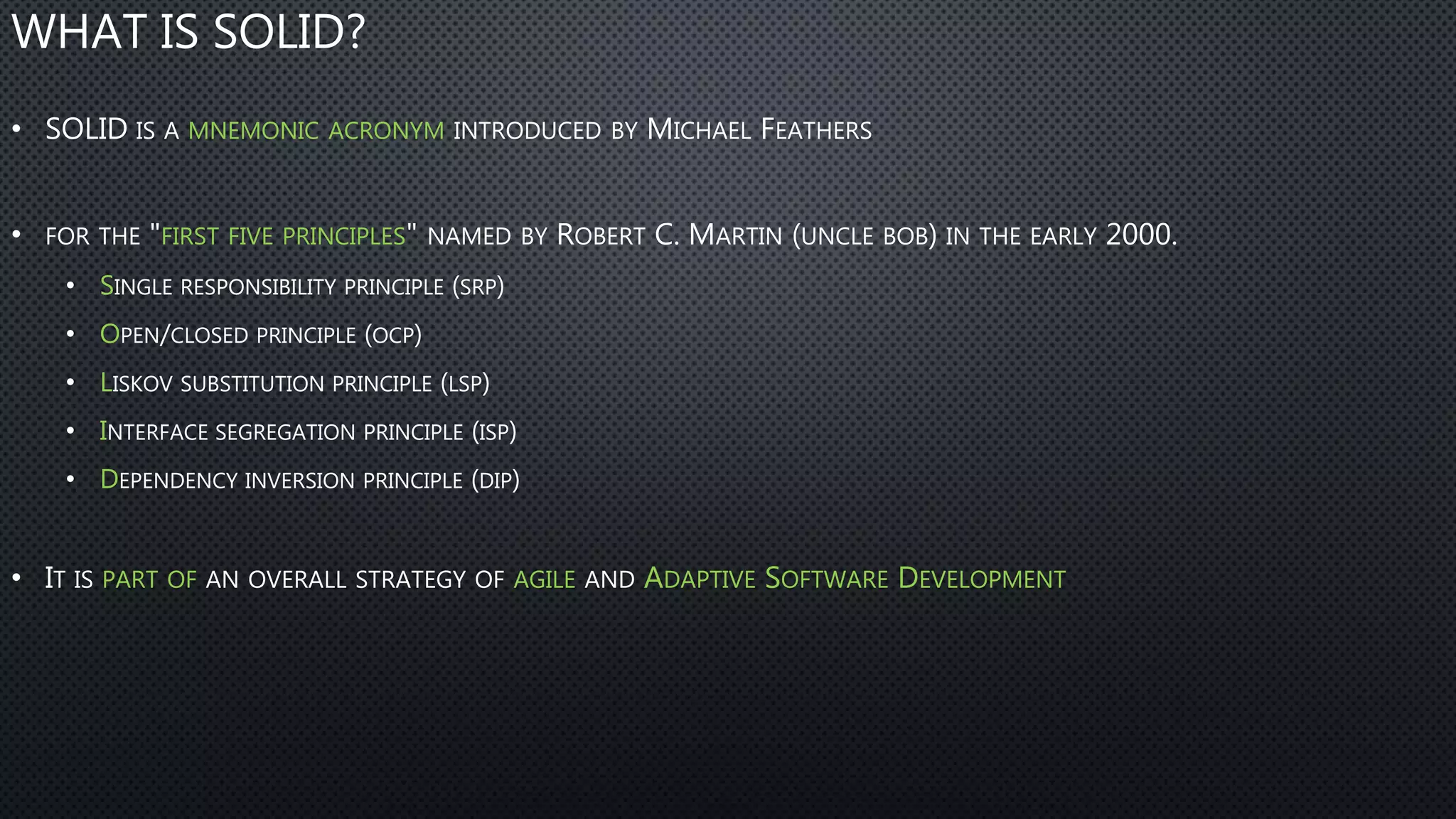 SOLID Principles | PPTX