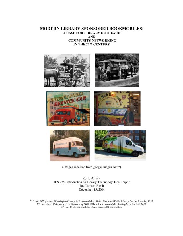 Final paper bookmobiles | PDF