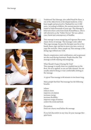 massage menu | PDF