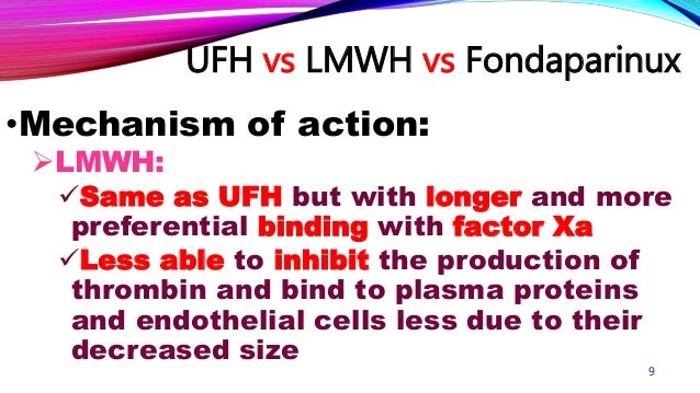 UFH & LMWH & fondaparinux