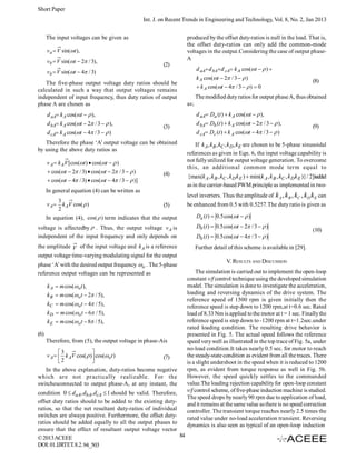 A Three-to-Five-Phase Matrix Converter BasedFive- Phase Induction Motor ...