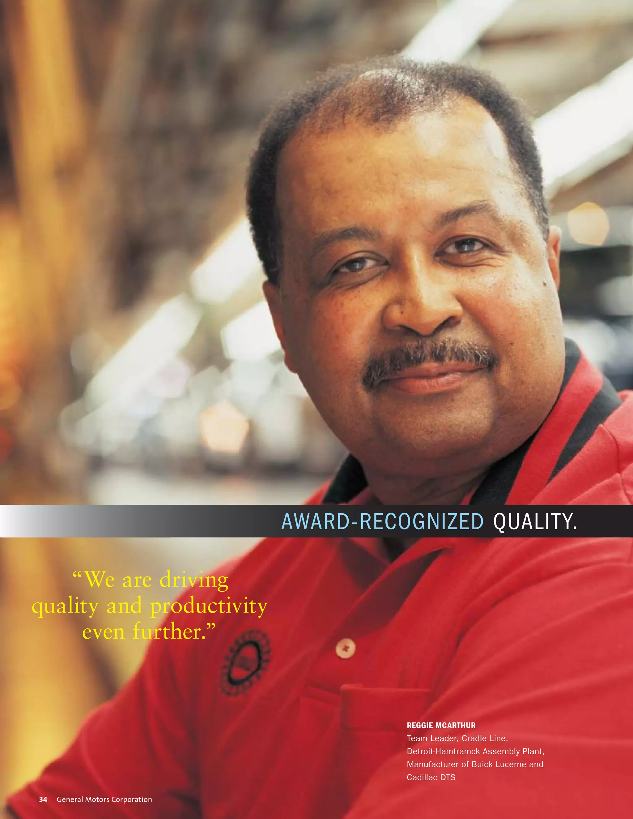 Gm 2005 Annual Report Letter To Stockholders And Feature Section Pdf