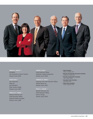 gm 2005 Annual Report Board of Directors | PDF