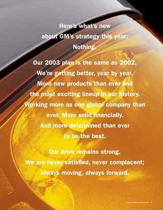 2003 Annual Report Cover and Contents | PDF