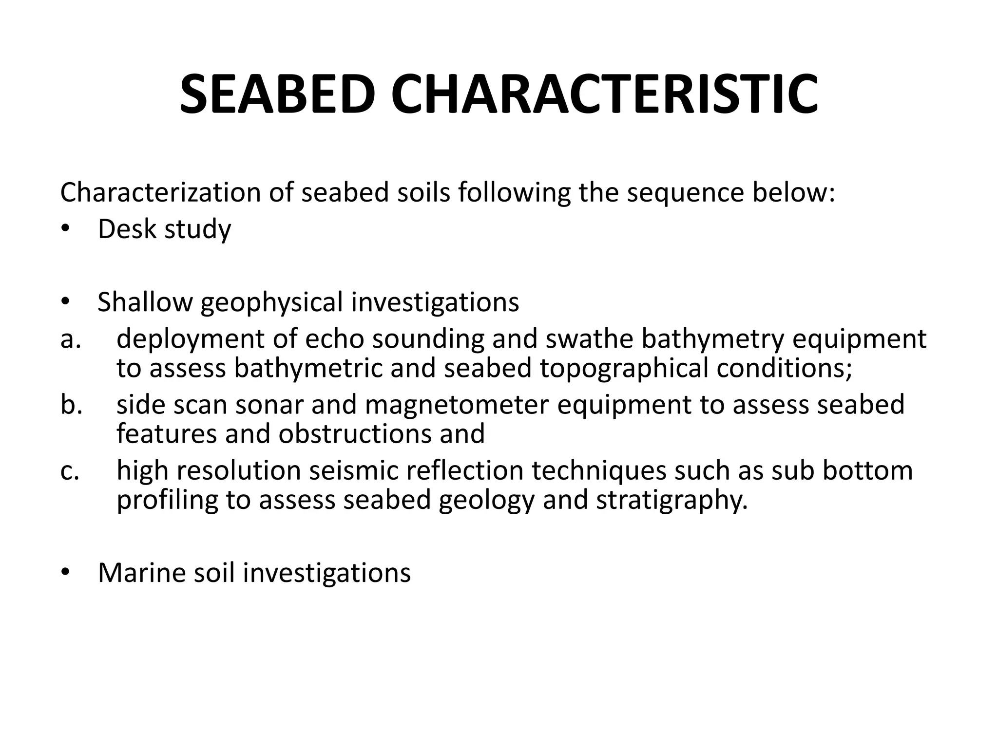 OFFSHORE GEOTECHNICAL INTRODUCTION | PDF