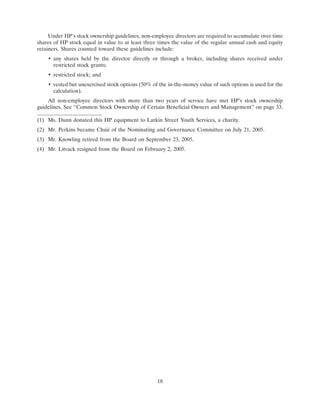 hp 2006 proxy statement | PDF