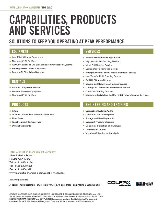 Services Capabilities