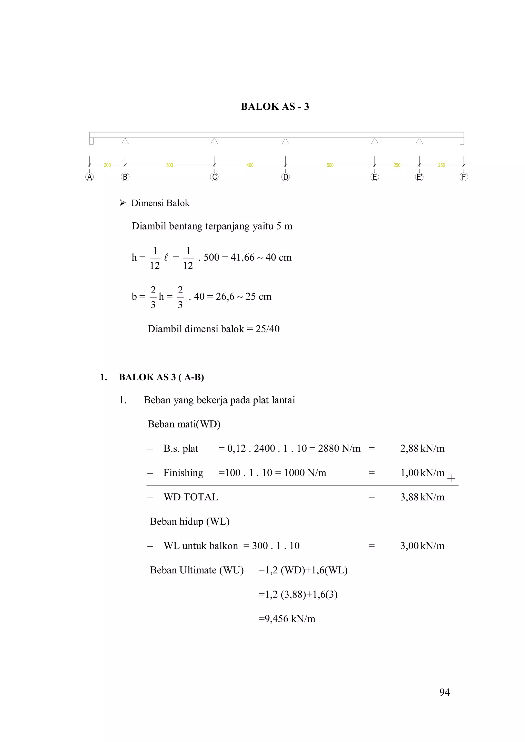 1 perhitungan-balok | PDF