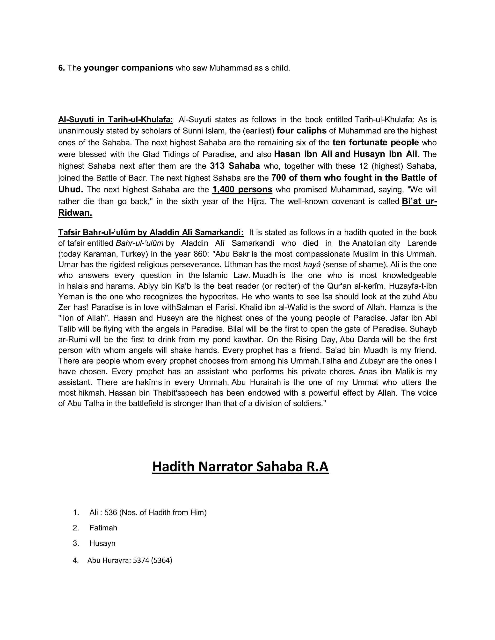 94556902 list-of-sahaba-r-a-updated | PDF