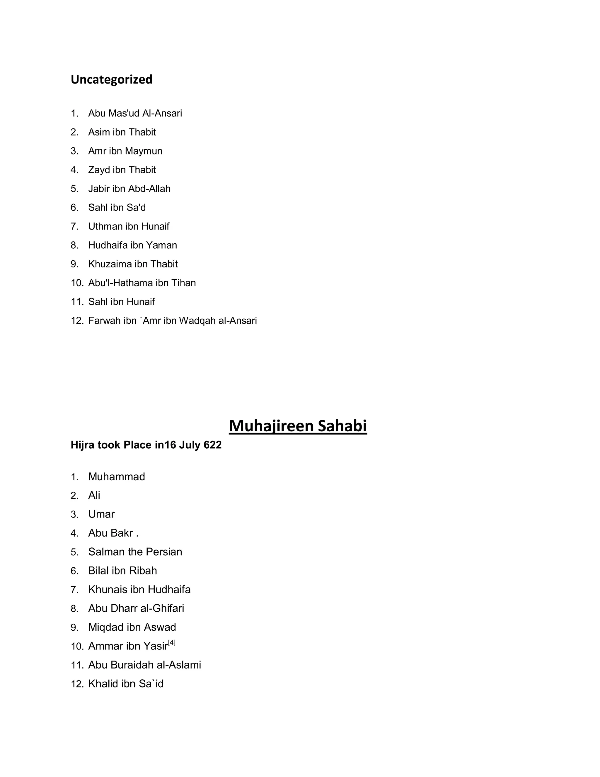 94556902 list-of-sahaba-r-a-updated | PDF