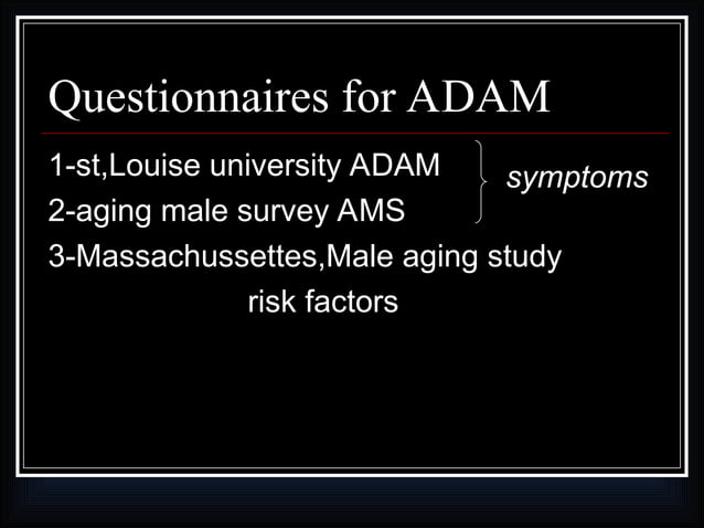 Introduction to andropause and menopause | PPT