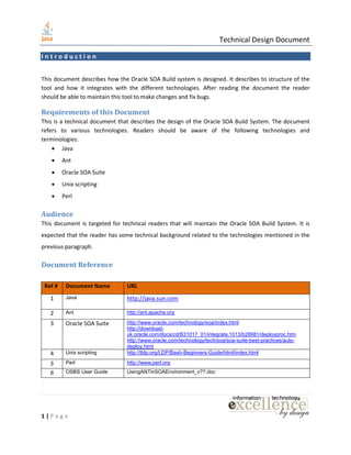 Java Technical Design Document | PDF