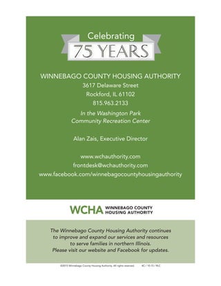 WCHA 75 Years Brochure~6 | PDF