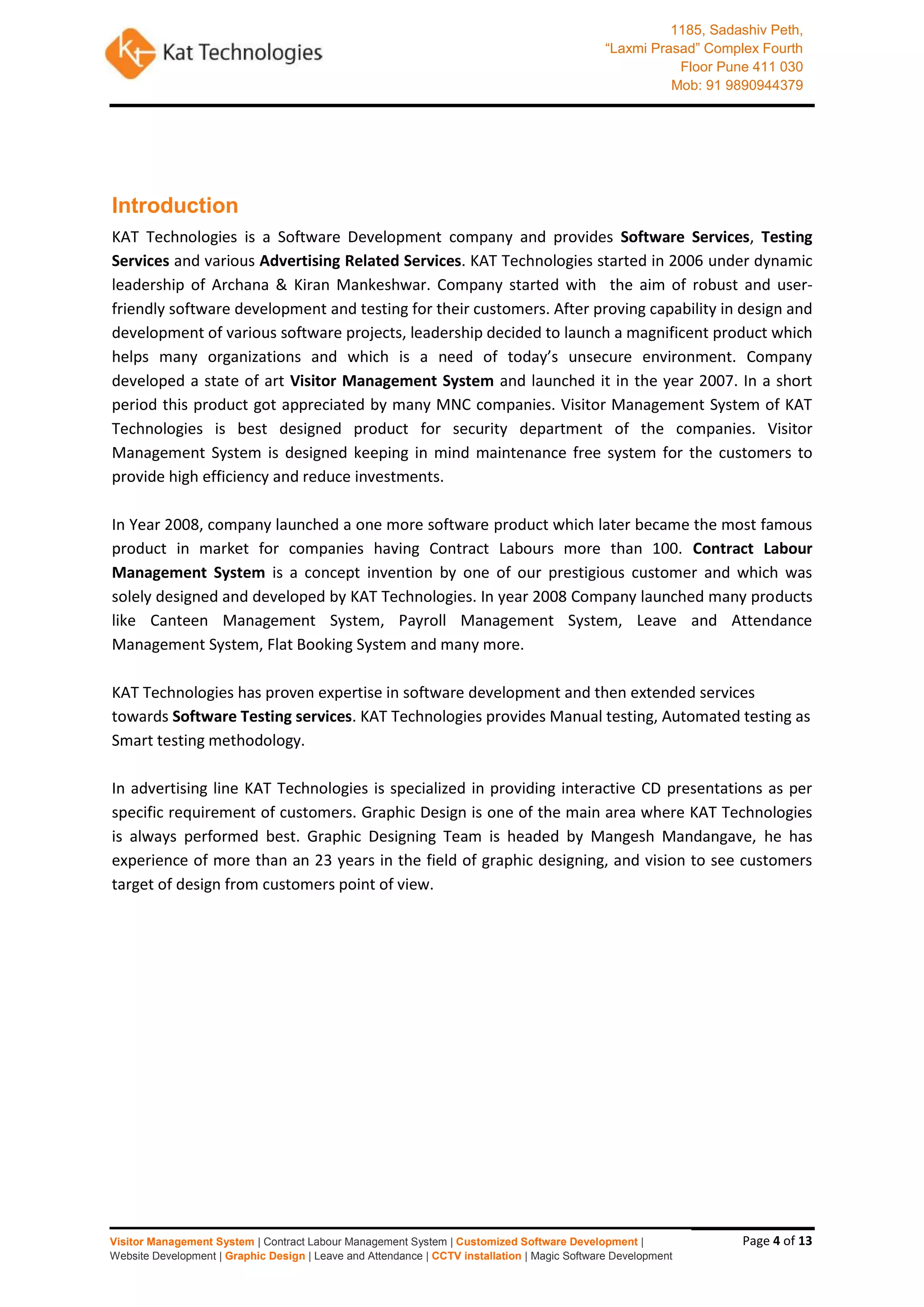 Company Profile - Testing | PDF