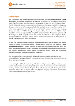 Company Profile - Testing | PDF | Computer Software and Applications ...