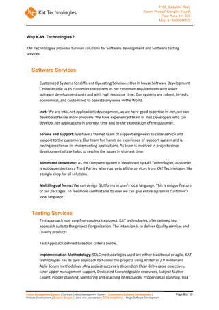 Company Profile - Testing | PDF | Computer Software and Applications ...