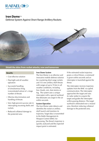القبـة الحـديديـة | IRon DoMe | PDF