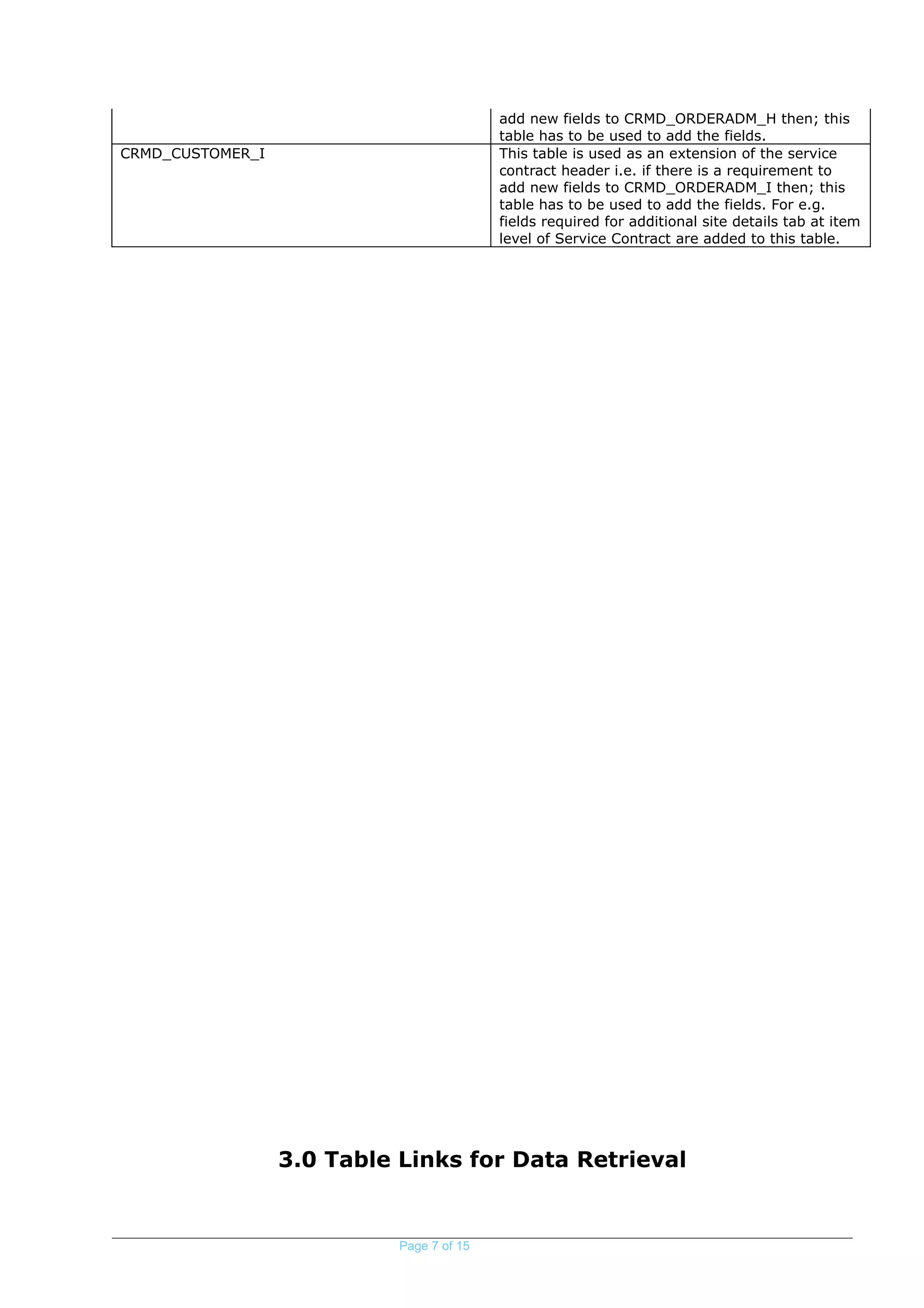 sap-crm-tech-draft tables-relationships | PDF