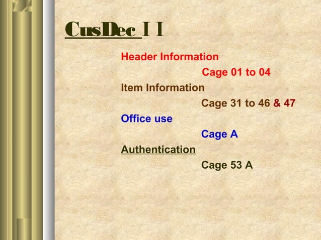 CustomsDeclaration | PPT