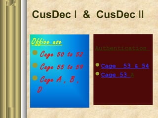 CustomsDeclaration | PPT