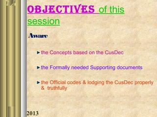 CustomsDeclaration | PPT