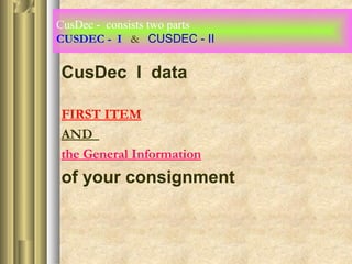 CustomsDeclaration | PPT