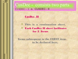 CustomsDeclaration | PPT