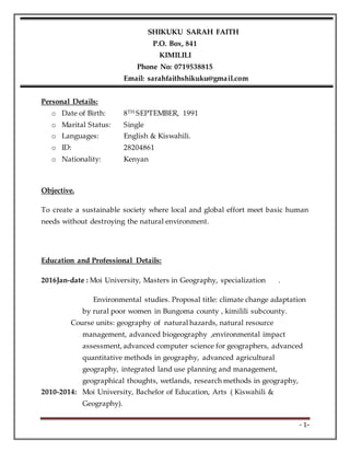 SHIKUKU SARAH FAITH CV4 | DOCX