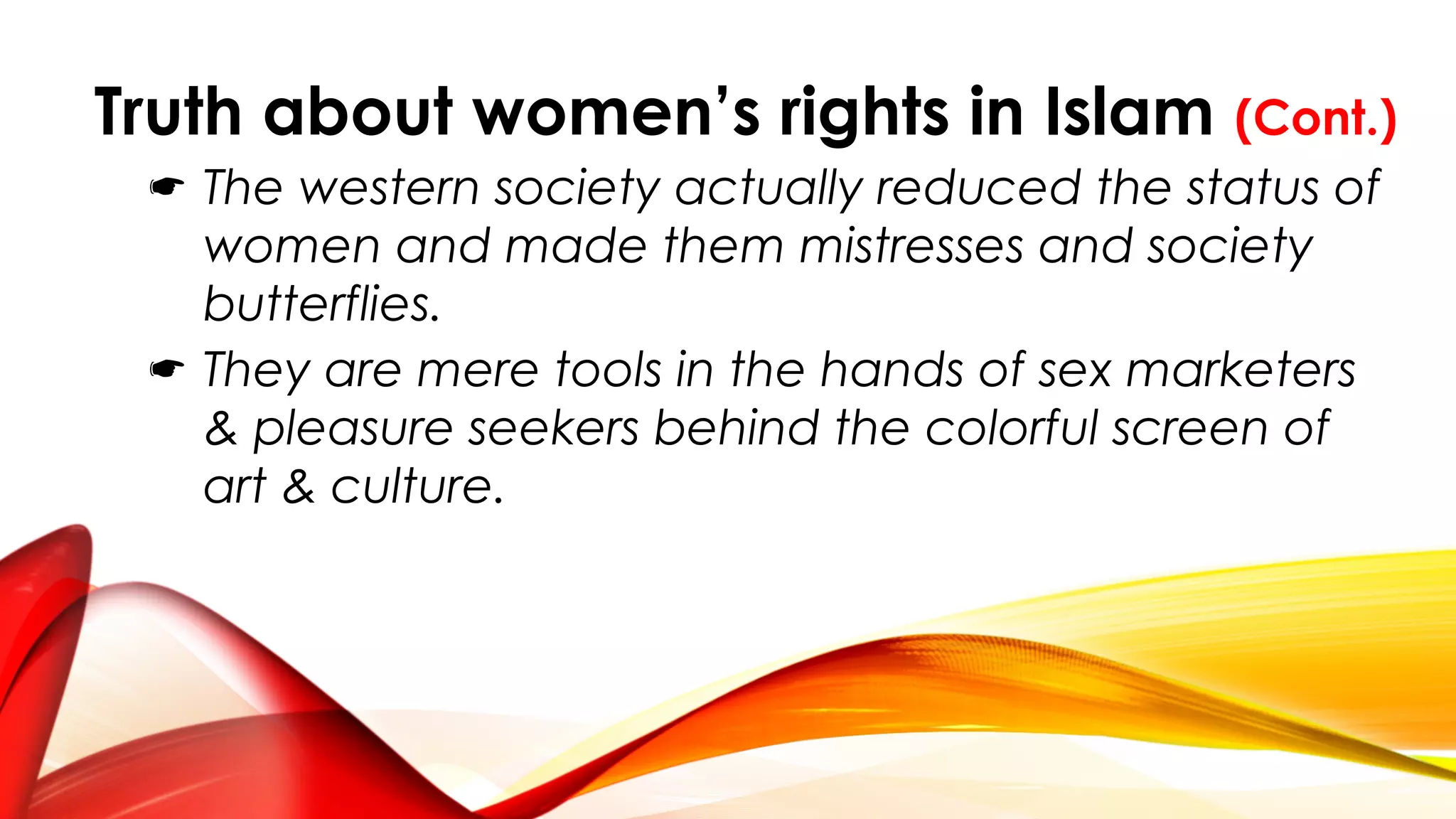 Women Rights in Islam; Pir wahab | PPT